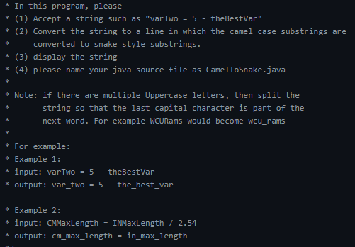 Solved * In this program, please * (1) Accept a string such | Chegg.com