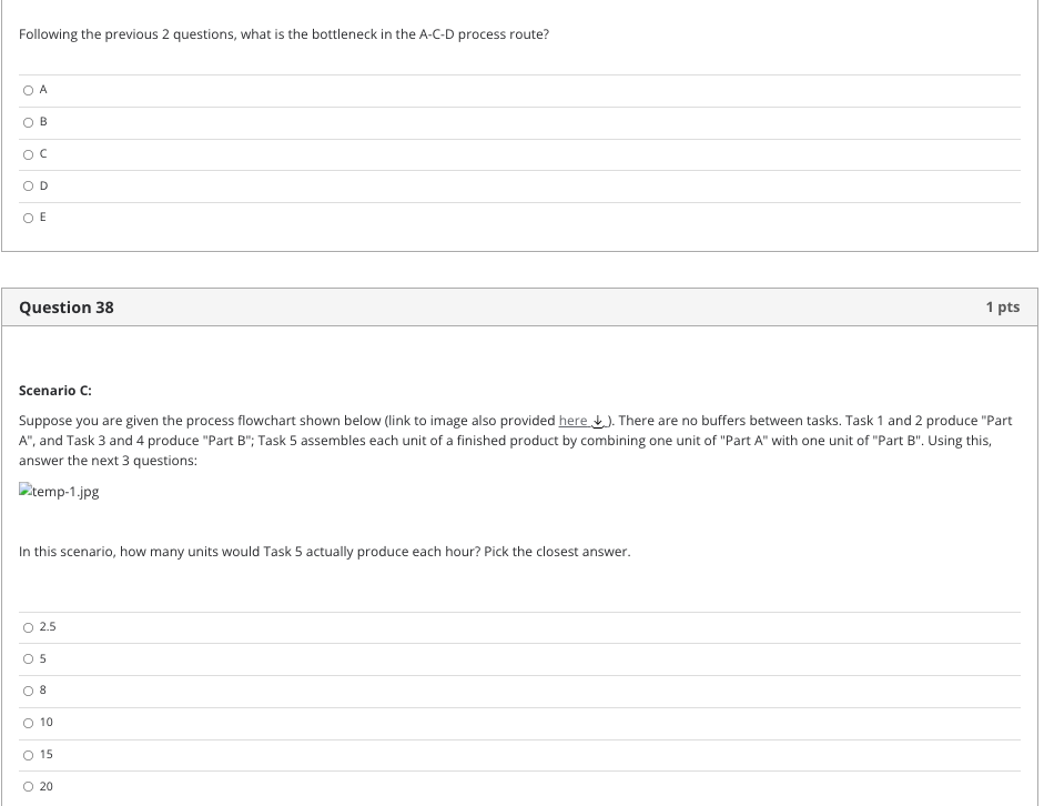 Solved Question 35 1 pts Suppose you have a three task | Chegg.com