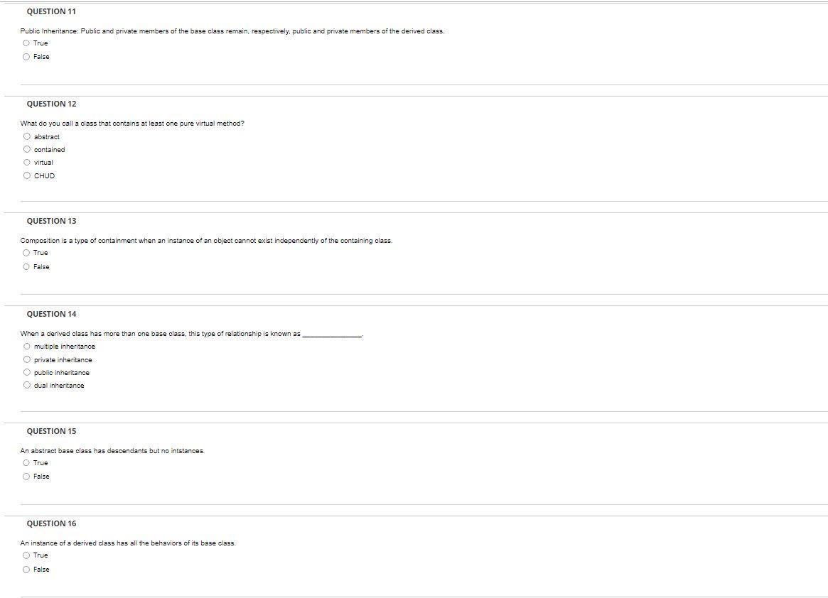 Solved Public Inheritance: Public and private members of the | Chegg.com
