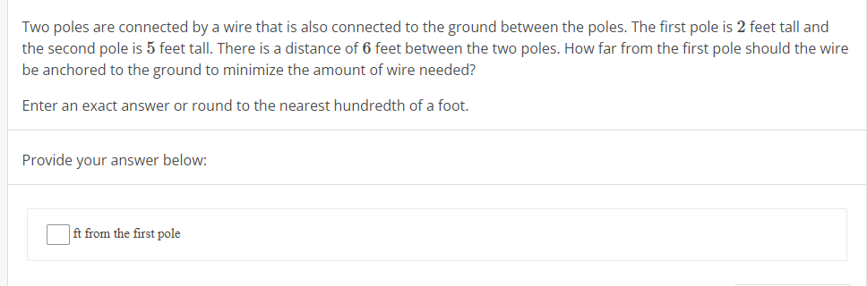 Solved Two poles are connected by a wire that is also | Chegg.com