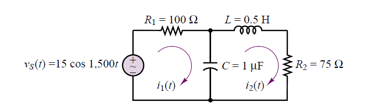 Solved Find currents i1(t) and i2(t) using mesh current | Chegg.com