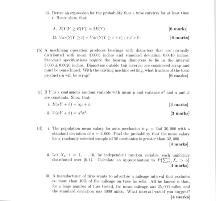 Solved B1. Suppose that the random variable X have the | Chegg.com
