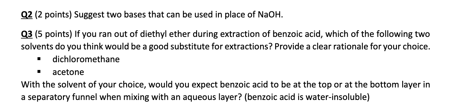 Solved Q2 (2 points) Suggest two bases that can be used in | Chegg.com