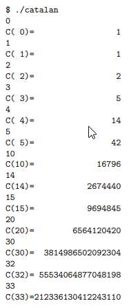 Solved Part 3. Catalan numbers. The sequence of the Catalan | Chegg.com