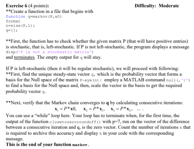 how do i code this exercise in matlab? i will post | Chegg.com