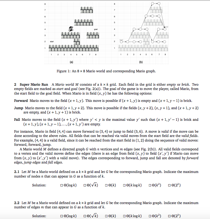 Solved The question is to decide the right time complexity | Chegg.com