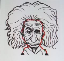 Solved The Einstein Curve is shown in red below and lies | Chegg.com