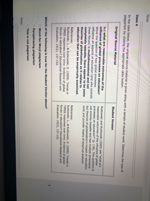 Solved Hints Item 4 In the case below, the original source | Chegg.com