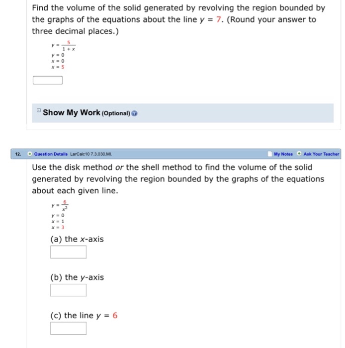 Solved Find the volume of the solid generated by revolving | Chegg.com