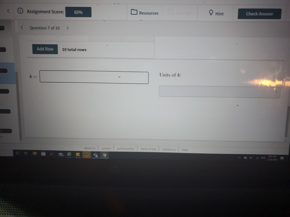 Solved Assignment Score: 65% Resources Hint Check Answer
