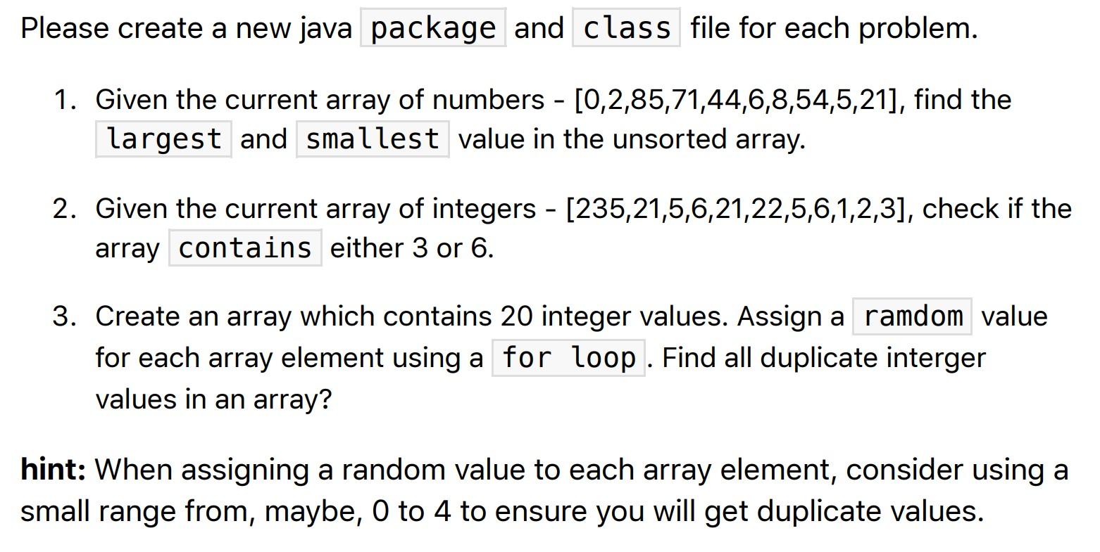 Solved Please create a new java package and class file for | Chegg.com