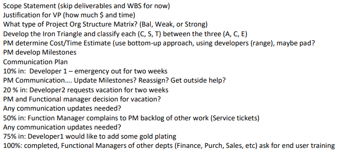 Solved Select one of the following projects and provide | Chegg.com