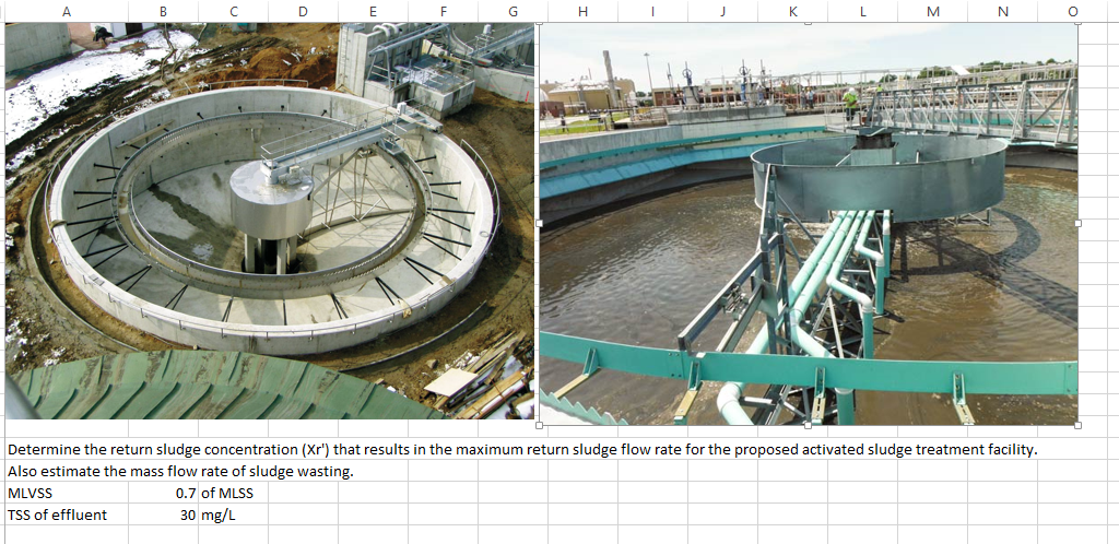 Determine the return sludge concentration (Xr') that | Chegg.com