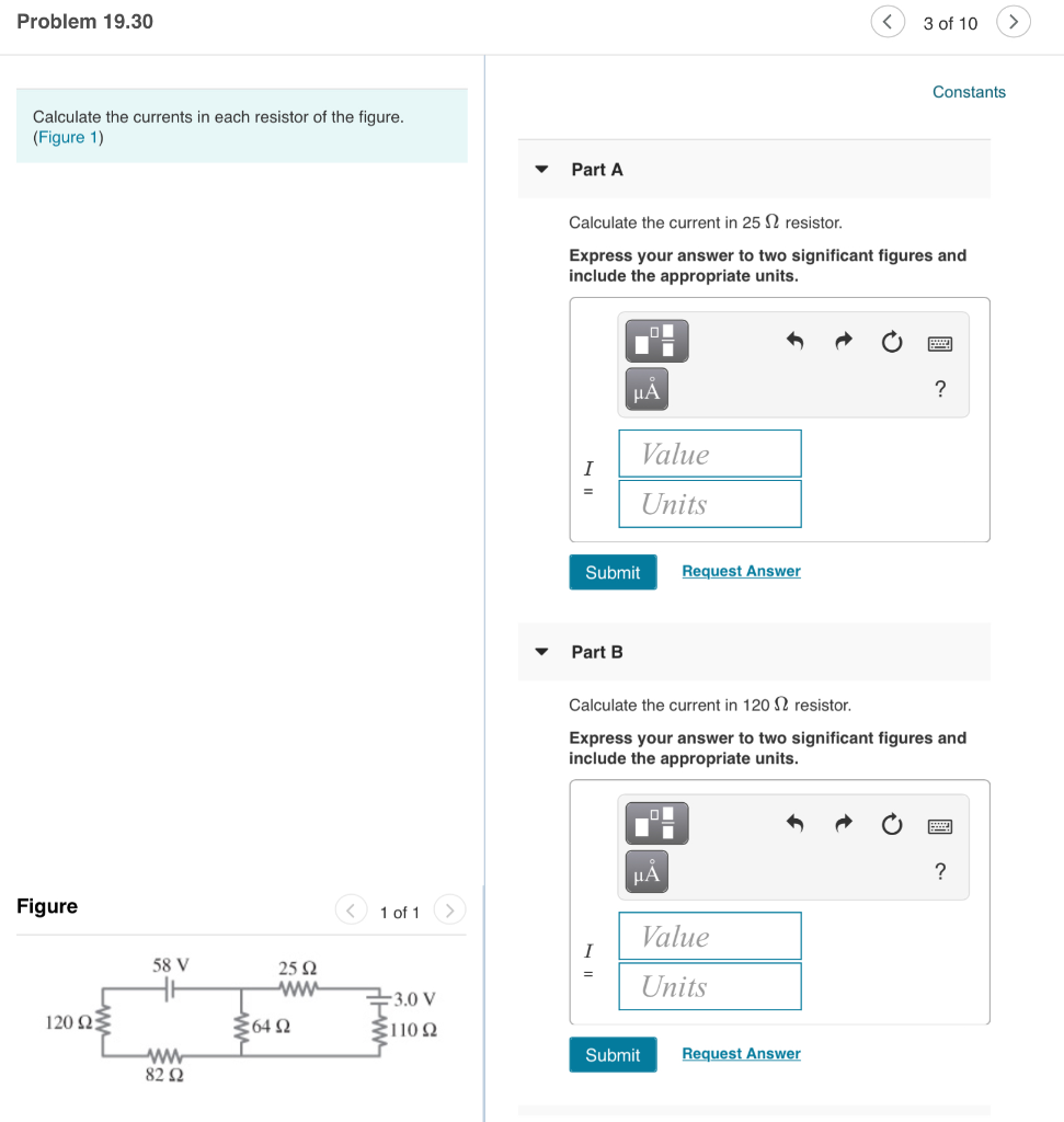 Solved Problem 19 30 3 Of 10 Constants Calculate The