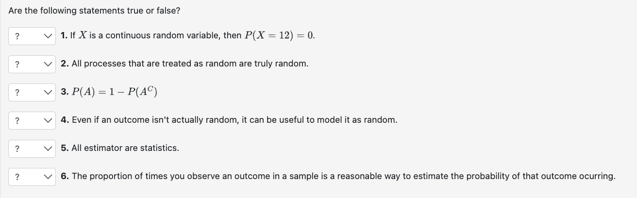 Solved Are the following statements true or false? 1. If X | Chegg.com
