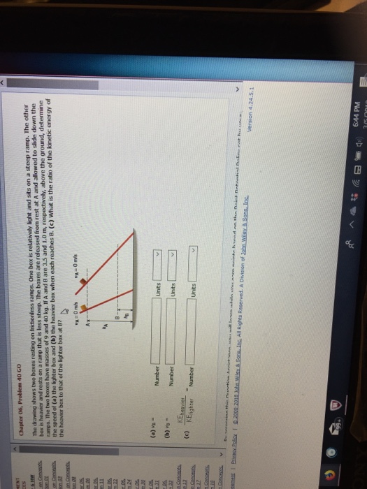 Solved Chapter 06, Problem 40 GO The drawing shows two boxes | Chegg.com
