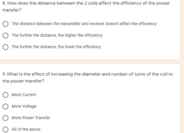 Solved 8. How does the distance between the 2 coils affect | Chegg.com
