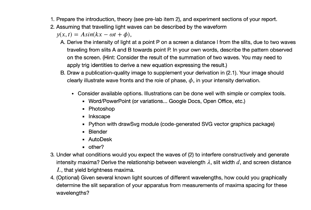 Solved 1. Prepare the introduction, theory (see pre-lab item | Chegg.com