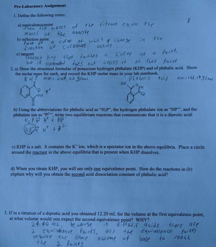 Solved Pre-Laboratory Assignment 1. Define the following | Chegg.com