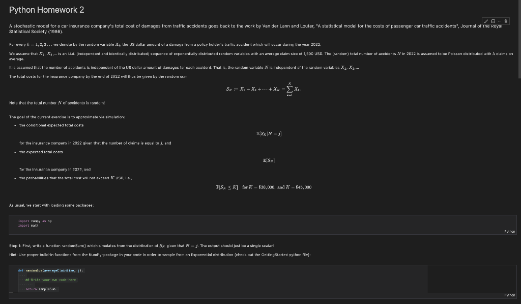 Solved Python Homework 2 Statistical Society 1986 Far