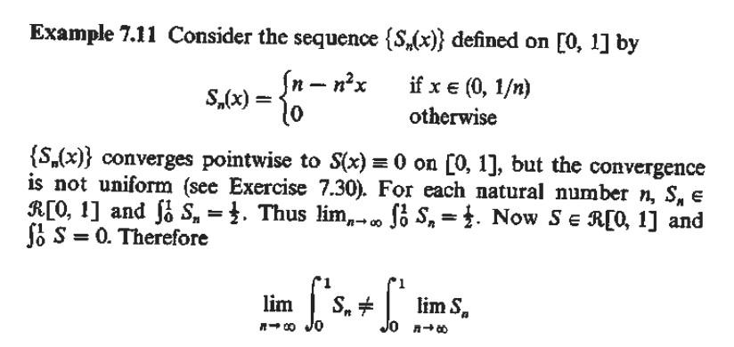 Solved Example 7.11 Consider the sequence {Sn(x)} defined on | Chegg.com