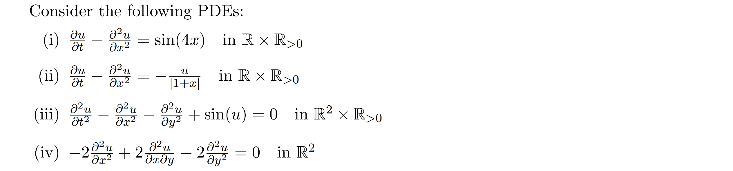 Solved State if each PDE is linear homogeneous, linear | Chegg.com