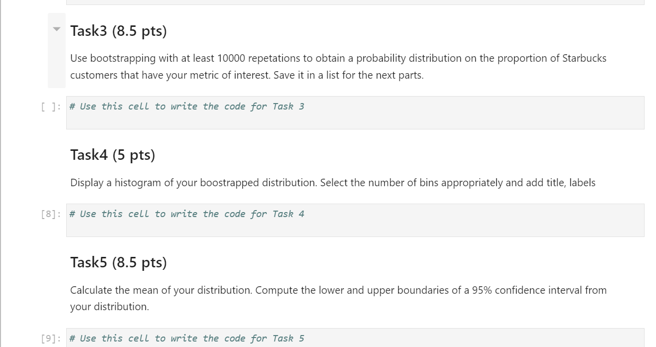 Solved Task1 (5 pts) Load the data from Starbucks.csv into a | Chegg.com