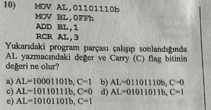Solved What happens to the value of the AL register and the | Chegg.com