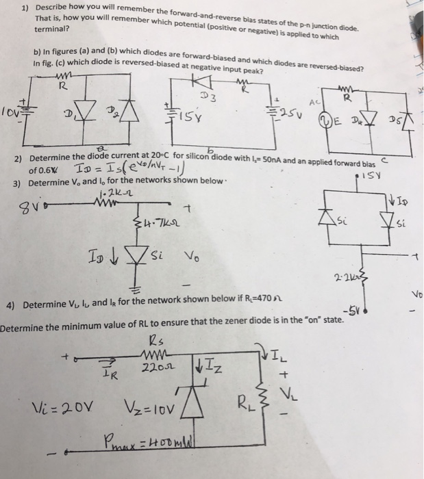 Solved how you will remember the forward-and-reverse bias | Chegg.com