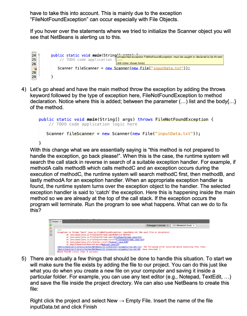 Solved ITSC 1213 Lab 12 - File I/O Introduction In this lab | Chegg.com