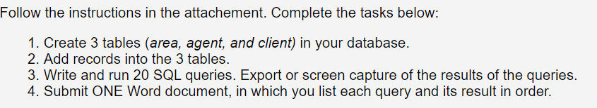 Solved Follow the instructions in the attachement. Complete | Chegg.com