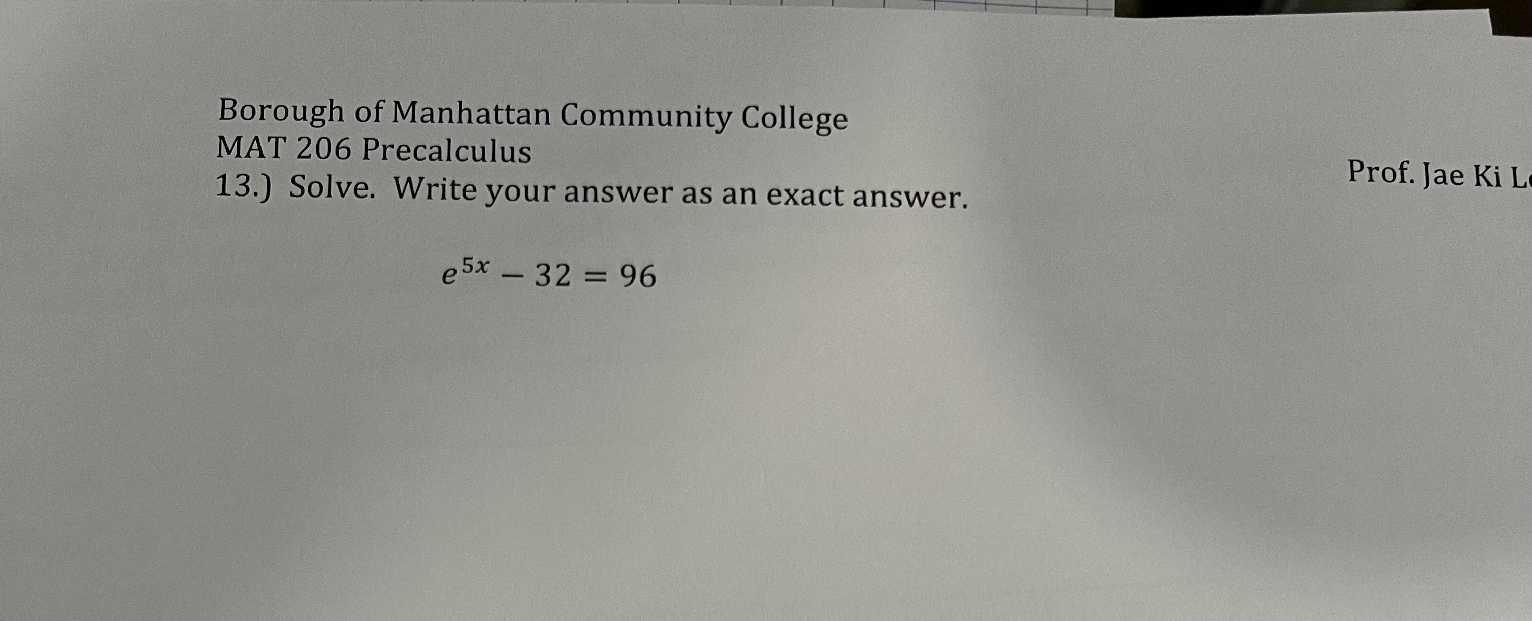 Solved Borough of Manhattan Community CollegeMAT 206 | Chegg.com