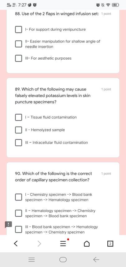 Solved TEST 111: MORSE TYPE Choose all possible answers. Ex. | Chegg.com