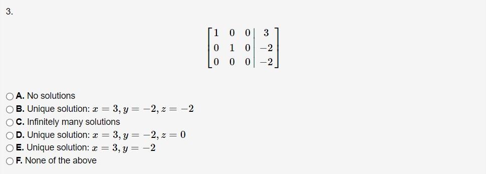 Solved The reduced row echelon form of a system of linear | Chegg.com