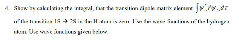 4. Show by calculating the integral, that the | Chegg.com