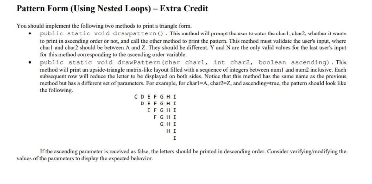 Solved You should implement the following two methods to | Chegg.com
