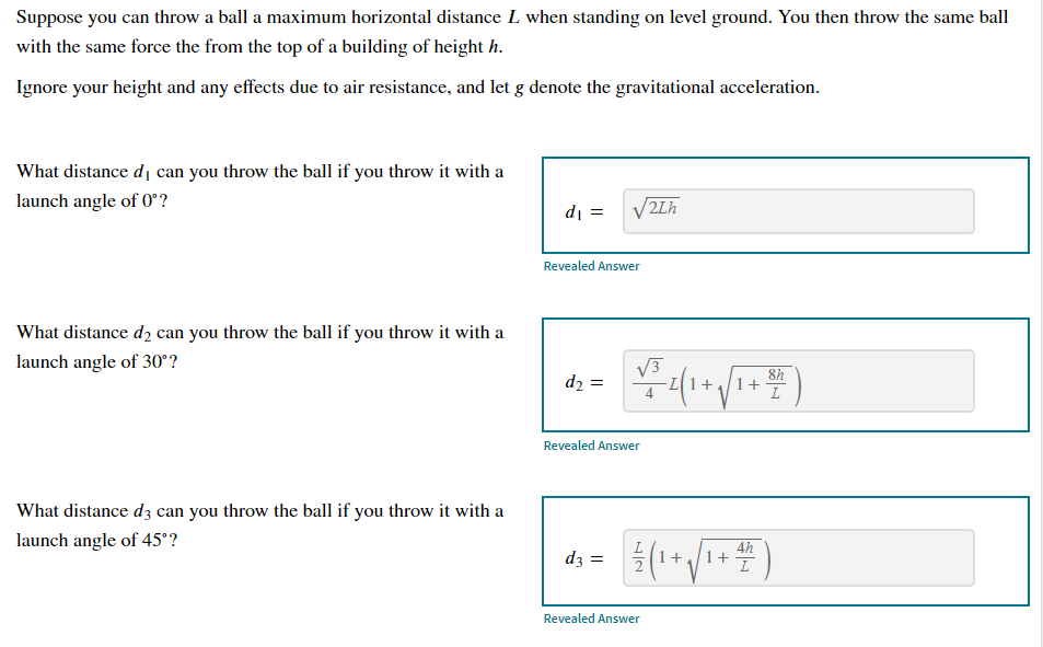 Solved Suppose you can throw a ball a maximum horizontal | Chegg.com
