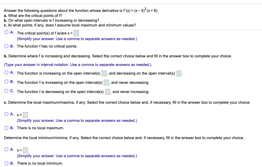 Solved Answer the following questions about the function | Chegg.com