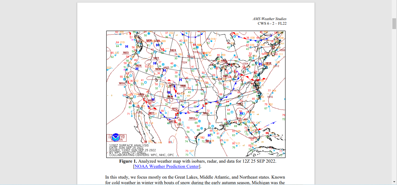 Solved AMS Weather Studies CWS 6 - 2 - FL22 rigure 1. | Chegg.com