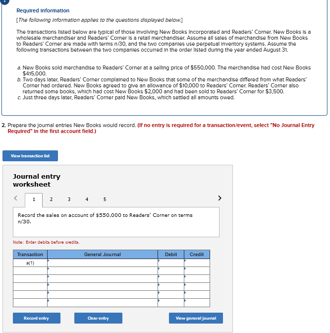 Solved Journal entry worksheet Record the cost of goods sold | Chegg.com