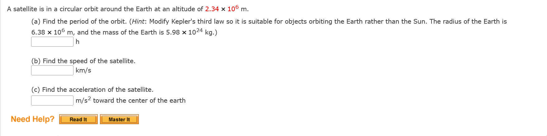 Solved A satellite is in a circular orbit around the Earth | Chegg.com