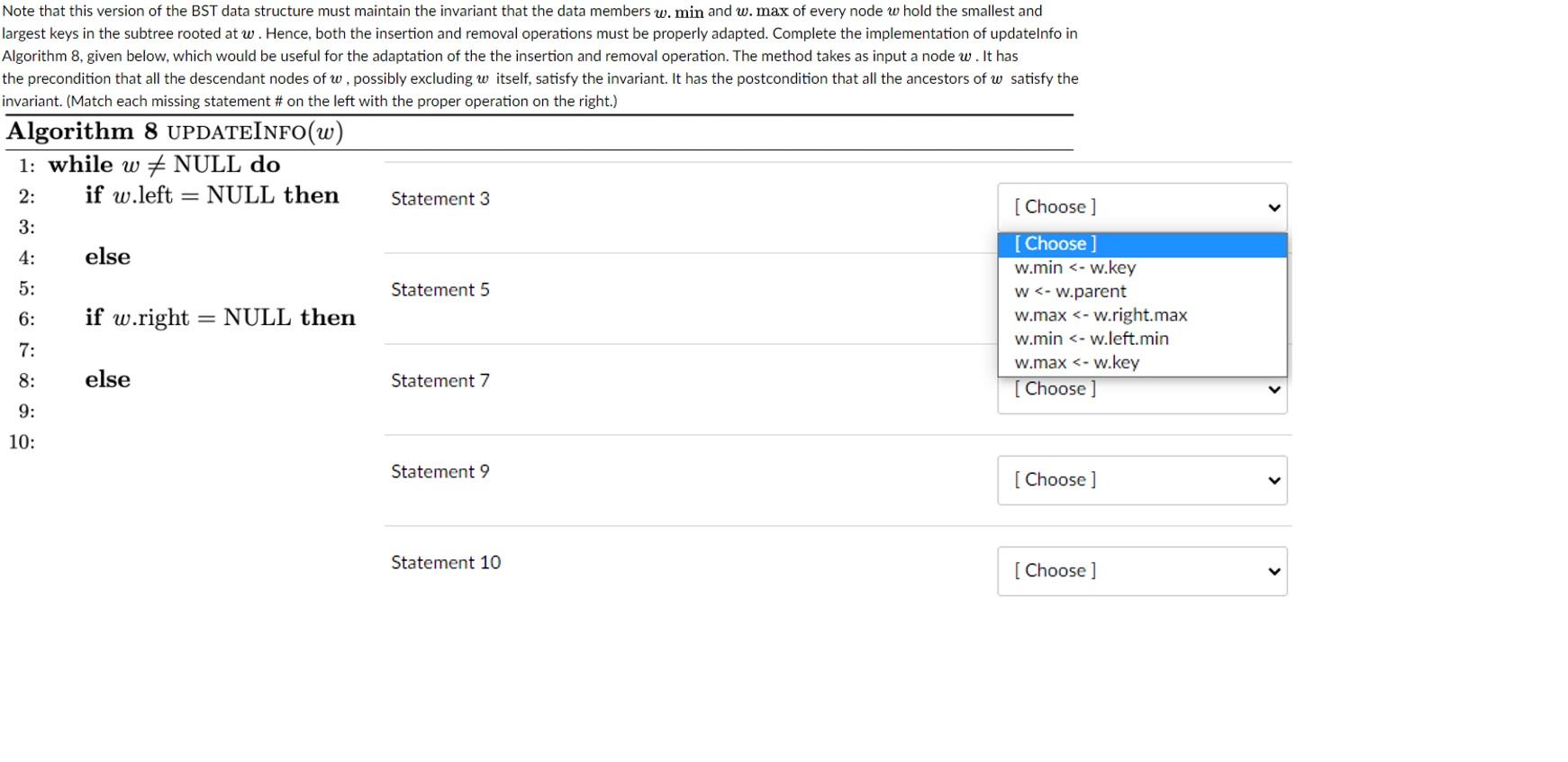 Solved Note That This Version Of The Bst Data Structure Must