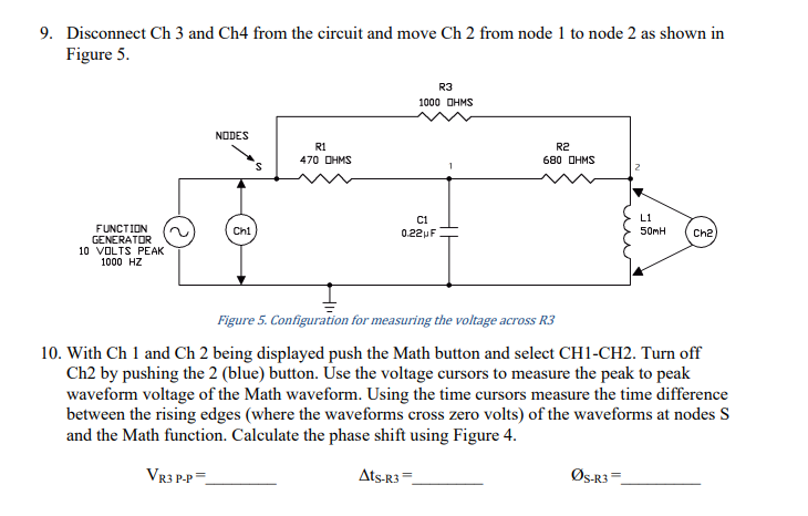 1. Build the circuit shown in Figure 3 on the | Chegg.com