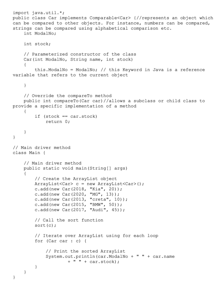 Solved I am providing you the code (although very few lines | Chegg.com