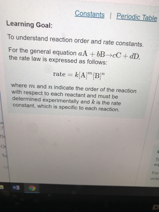 Solved Constants Periodic Table Learning Goal: To understand | Chegg.com