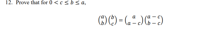 Solved 12. Prove that for 0 | Chegg.com
