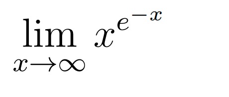 Solved limx→∞xe-x ﻿ evaluate | Chegg.com