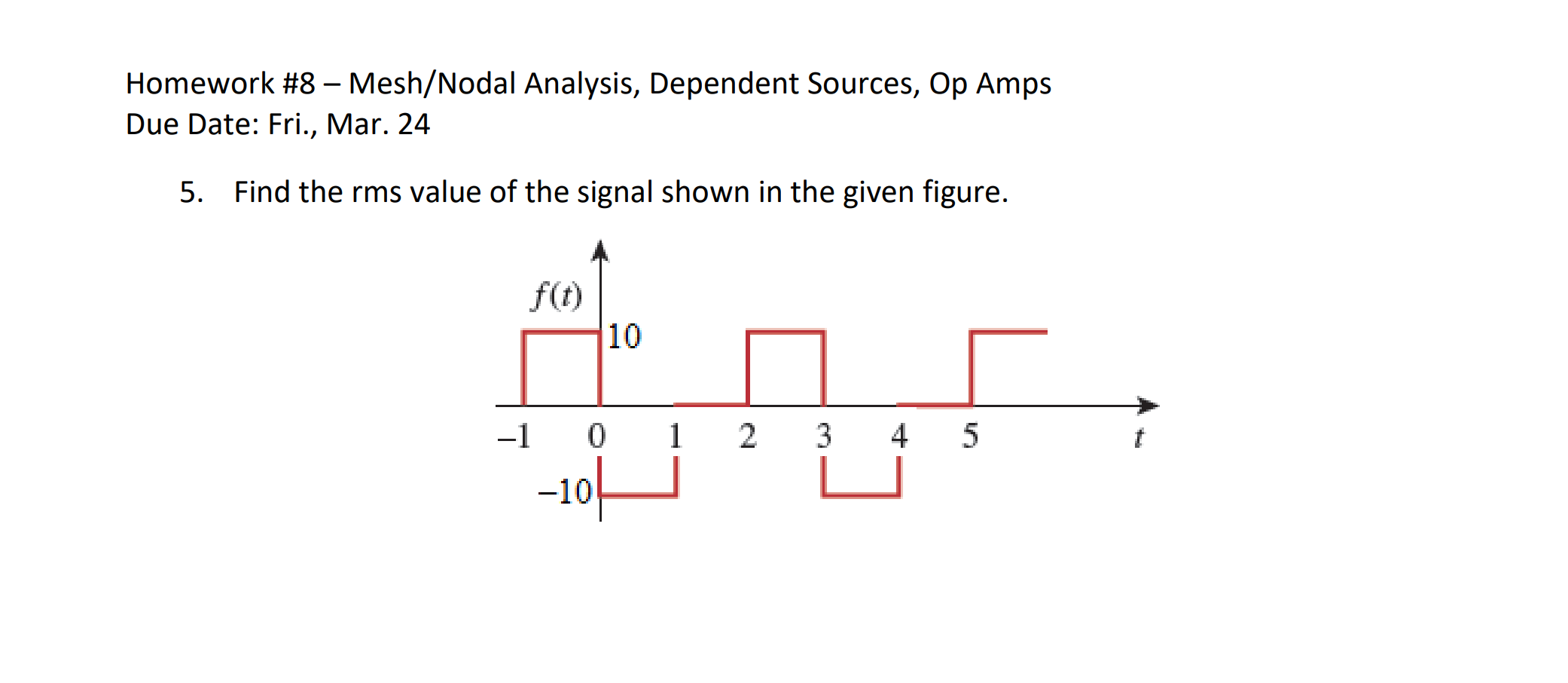 Solved Homework \#8 - Mesh/Nodal Analysis, Dependent | Chegg.com