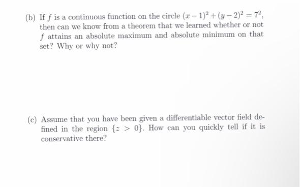 Solved (b) ﻿If f ﻿is a continuous function on the circle | Chegg.com