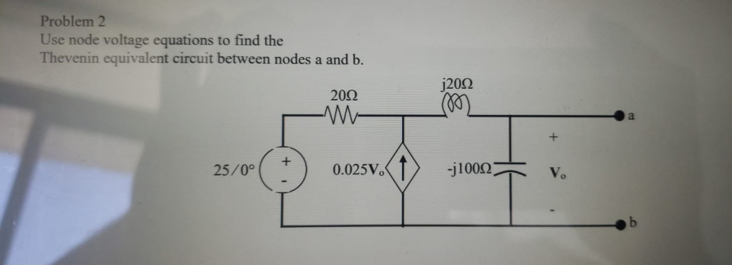 Solved Problem 2 Use node voltage equations to find the | Chegg.com